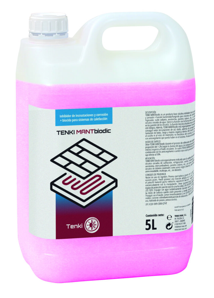 Garrafa 5 Lts de Inhibidor y anticorrosión TENKI MANTbiodic - TENKI-HVAC